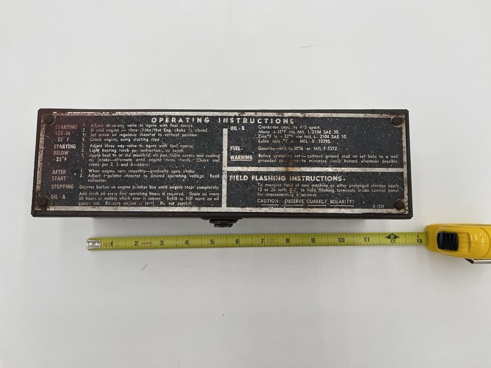 Vintage Tool Box For Engine/generator/ Equipment Military | eBay