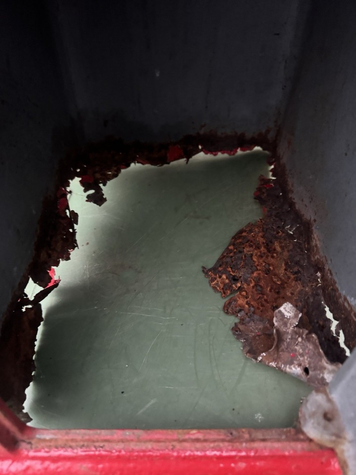 Royal Mail Post Box Cast Iron ER Red Decommissioned | eBay UK