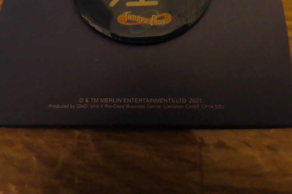Thorpe Park You're On Mute Pin Badge New 2021 Merlin Theme Park Badges ...