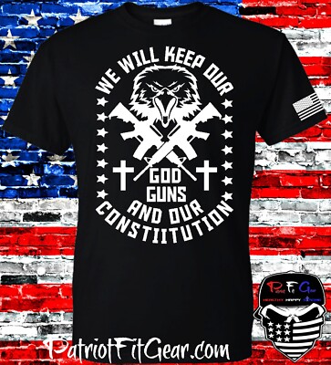 t-shirt,God Guns Constitution,Molon Labe,Gun Rights,We The People ...