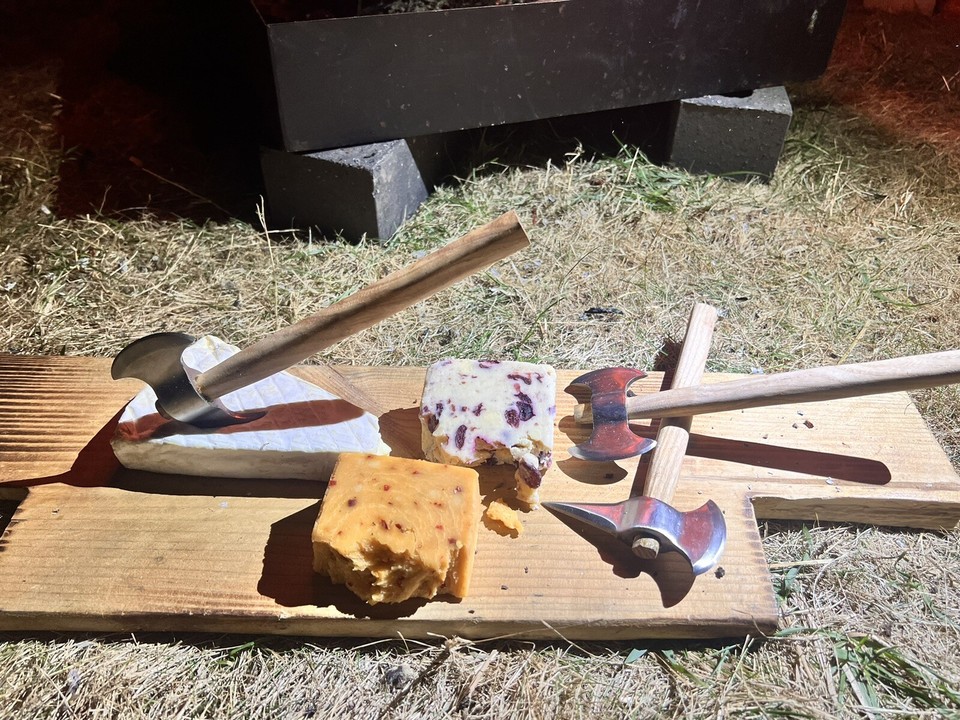 Viking Cheese Axe Set (3 Axes) With Leather Bag. Gift Idea | eBay UK