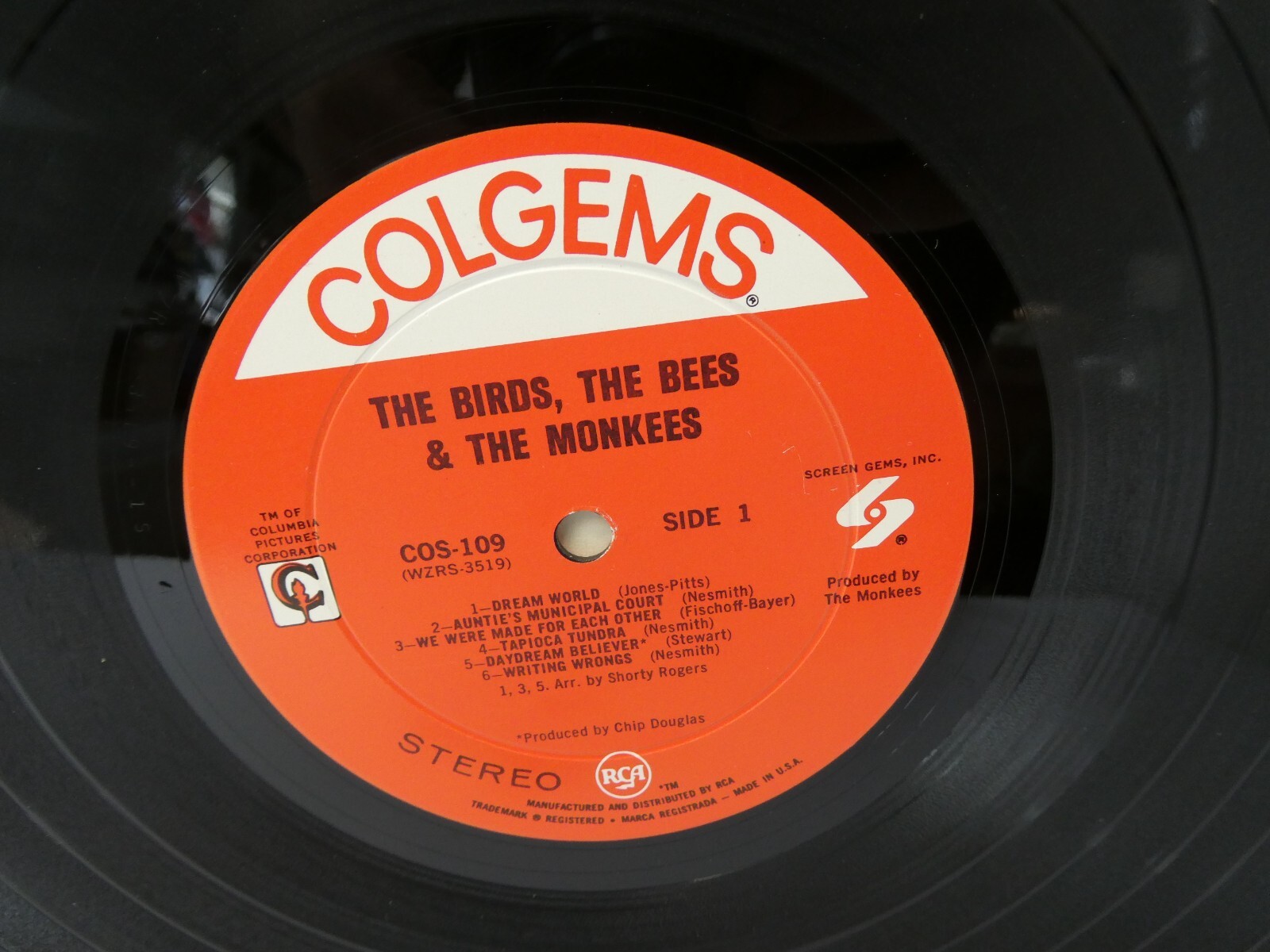 The Birds The Bees and the Monkees Colgems COS-109 1968 RCA Vinyl ...