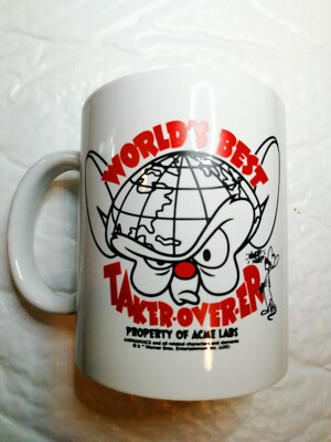 World's Best Dad Evil Genius Funny Mug Pinky And Tee Brain Cup Taker ...