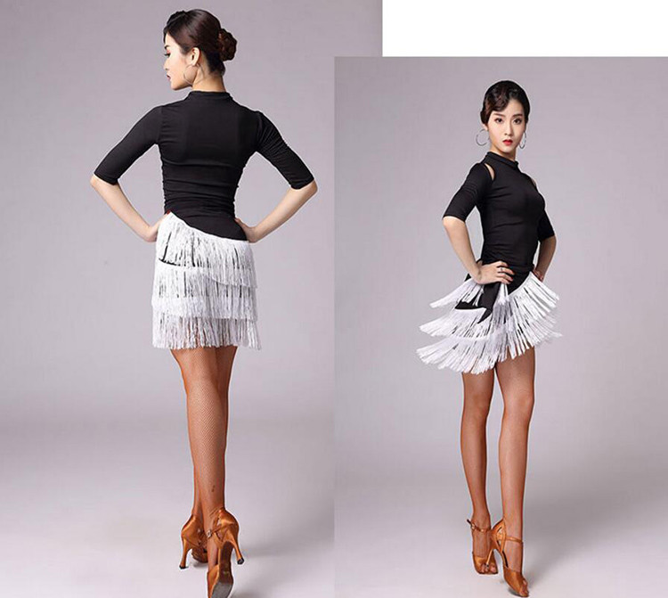 Women Fringe Latin Salsa Cha Cha Paso Double Ballroom Exercise Dance ...