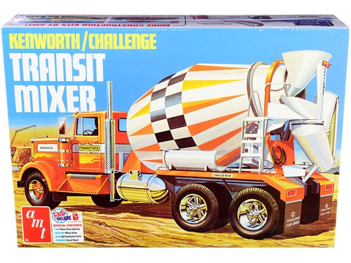 Skill 3 Model Kit Kenworth / Challenge Transit Cement Mixer Truck 1/25 ...