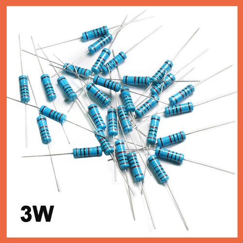 3W Metal Film Resistors 3 Watt 1% Tolerance 1 ohm - 1M MANY SIZES ...