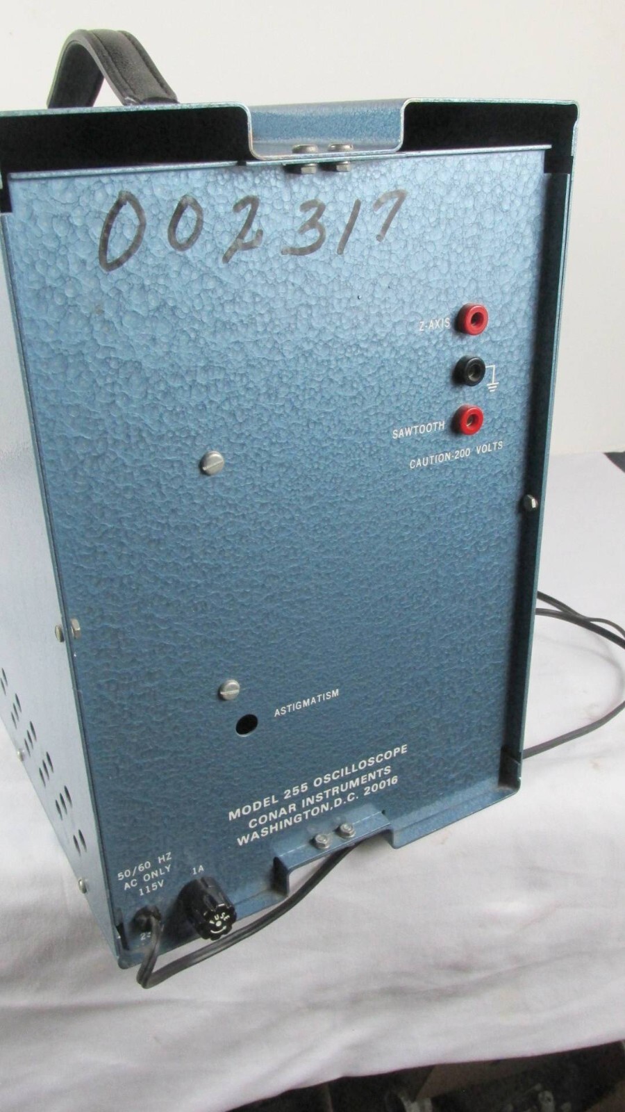 Vintage CONAR Model 255 Solid State Oscilloscope as is for parts or ...
