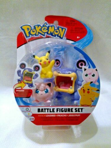 New POKEMON Movie Battle Ready Figure Set LOUDRED JIGGLYPUFF PIKACHU | eBay
