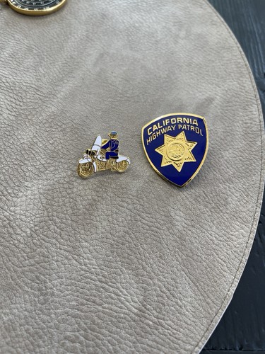 VTG CHP California Highway Patrol Pin Back Lapel And Motorcycle | eBay