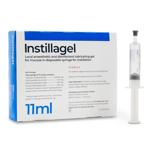 Instillagel Anaesthetic Disinfectant Lubricating Gel - 10 x 11ml UK ...