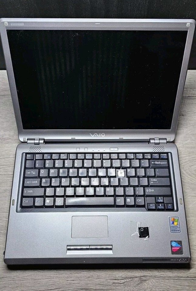 Sony Vaio PCG-6C2L Laptop Retro Computer (No Charger - Sold For PARTS ...