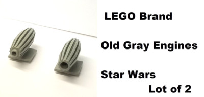 LEGO Star Wars Gray Engine Light Blue Gray Space Ship Grooves 2x2 ...