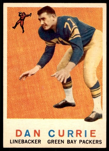 1959 Topps #162 Dan Currie ROOKIE Green Bay Packers / Michigan State | eBay