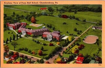 Chambersburg PA- Pennsylvania Airplane View Of Penn Hall School Vintage ...
