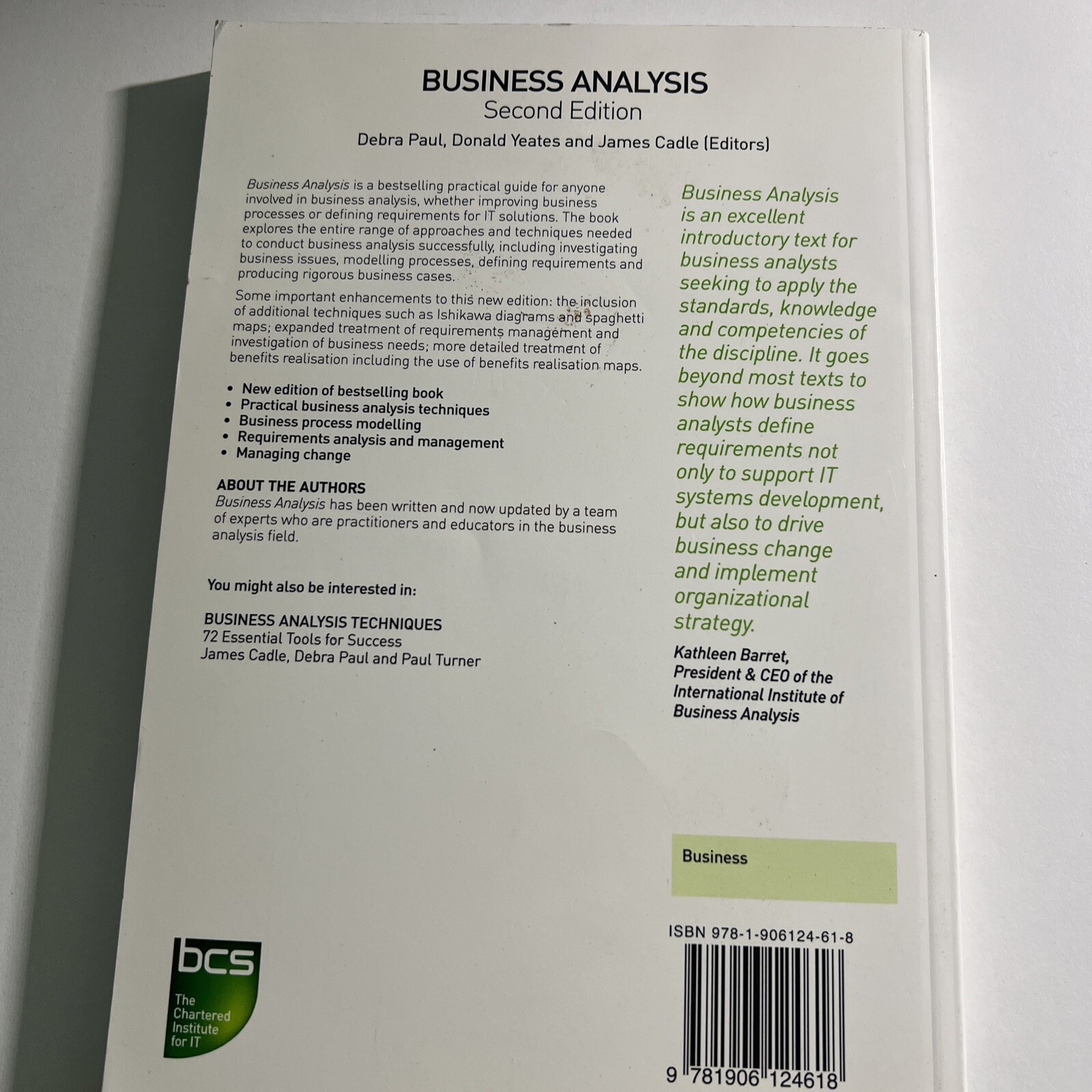Business Analysis by Donald Yeates, Malcolm Eva, Dot Tudor, Debra Paul ...