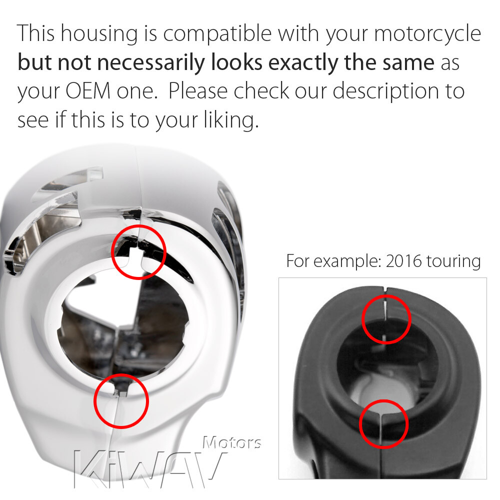 Chrome Switch Housings Handlebar kit replacementfits Harley Touring 14 ...
