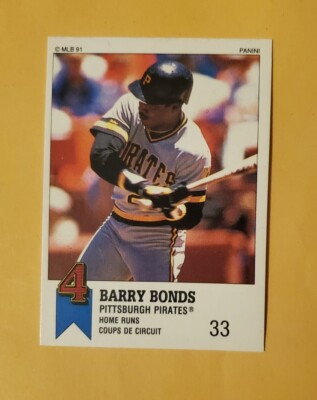 1991 Panini Top 15 Album Stickers Barry Bonds #12 | eBay