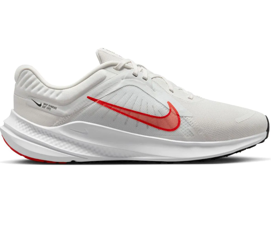 NIB MEN'S NIKE DD0204 007 NIKE QUEST 5 PLATINUM TINT/WHITE CASUAL SHOES ...