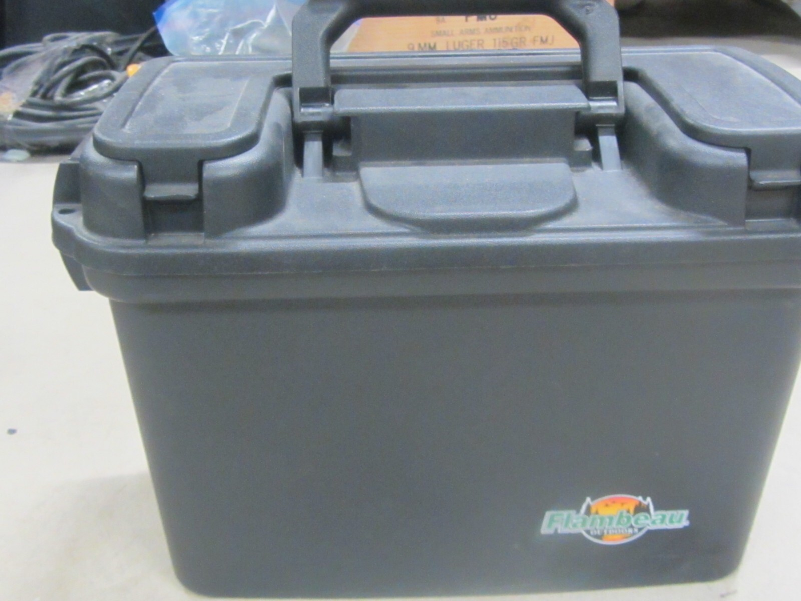 Flambeau 11 Inch Compact Tactical Ammo Can/Marine Dry Box Black! Exc ...