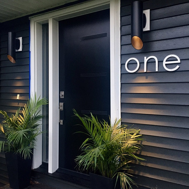 6 inch Modern House Numbers, Plastic address number, Letters, color ...