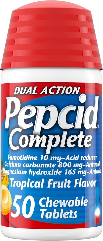 Pepcid Complete Acid Reducer + Antacid *CHOOSE* Chewables 50 Count 2027 ...