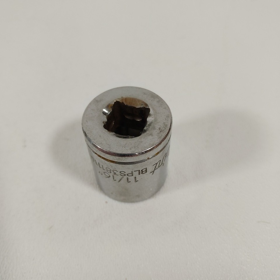 Blue Point Tools BLPS381116 6 Point 3/8" Drive 11/16" SAE Shallow ...