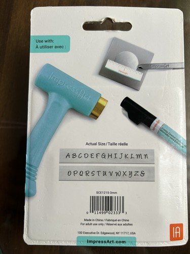 ImpressArt Metal Stamp Set Bridgette UPPERCASE LETTERS 3mm | eBay