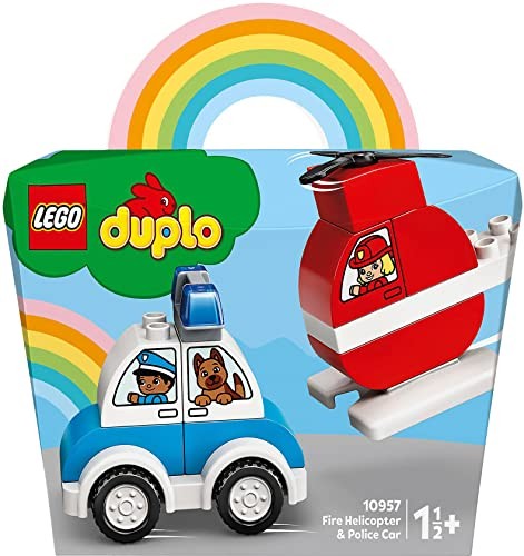 LEGO (LEGO) Duplo First Duplo Fire Helicopter and Police Car 10957 Toy ...
