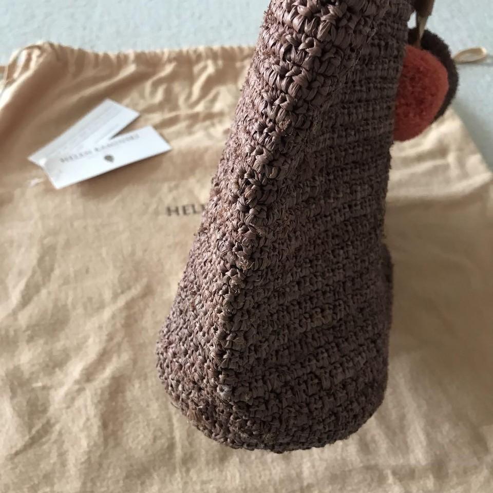 Helen Kaminski Raffia Tote Bag with PINAMARS Limited Edition Charm from ...