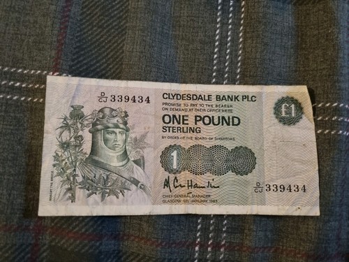 Clydesdale Bank One Pound Note | eBay UK