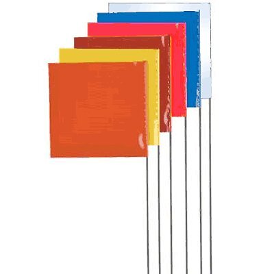 Wire Marking Flags Fluorescent Red 100 Count 81834150802 | eBay