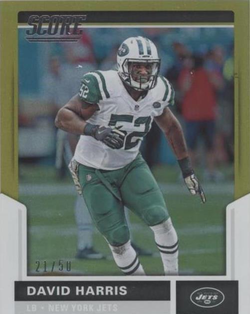 2017 Score - David Harris #78 Gold Zone /50 for sale online | eBay