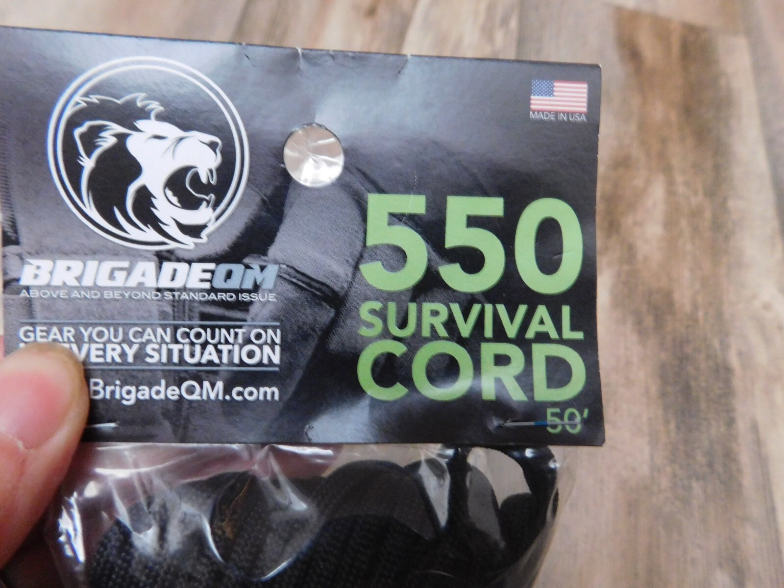 BRIGADE QM 550 SURVIVAL CORD 50' BLACK NEW | eBay