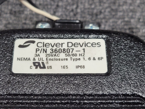 CLEVER DEVICES FOOT SWITCH 360807-1 FOR SPEAKEASY2 HANDS-FREE BUS PA ...