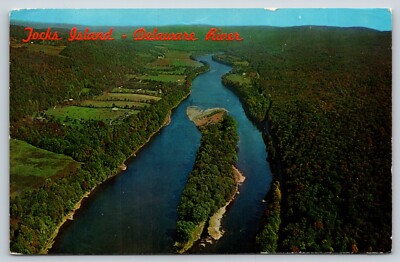 Vintage Postcard Chrome Delaware River Jacks Island C10 | eBay