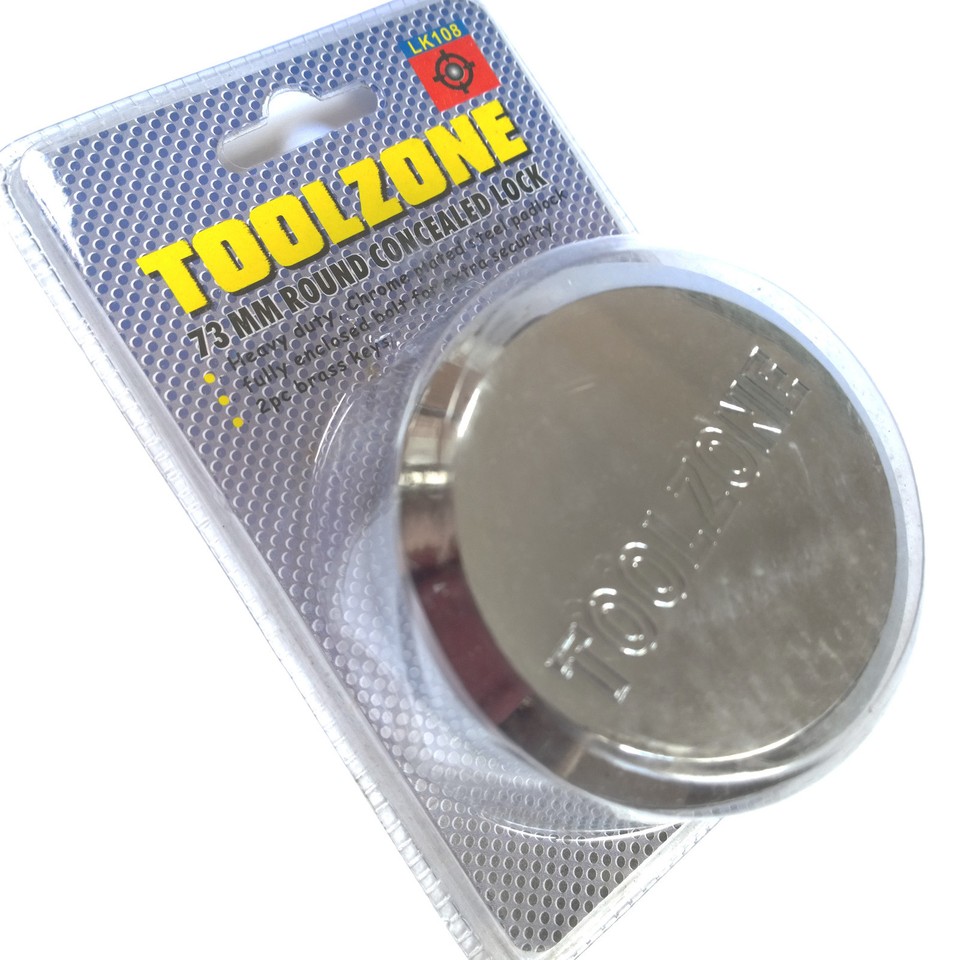 Concealed Shackle Round Padlock 73mm High Security Lock for Vans Trucks ...