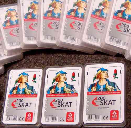 10 x ASS Skatkarten 32 Blatt Skat Club Deutsches Bild Kornblume ...