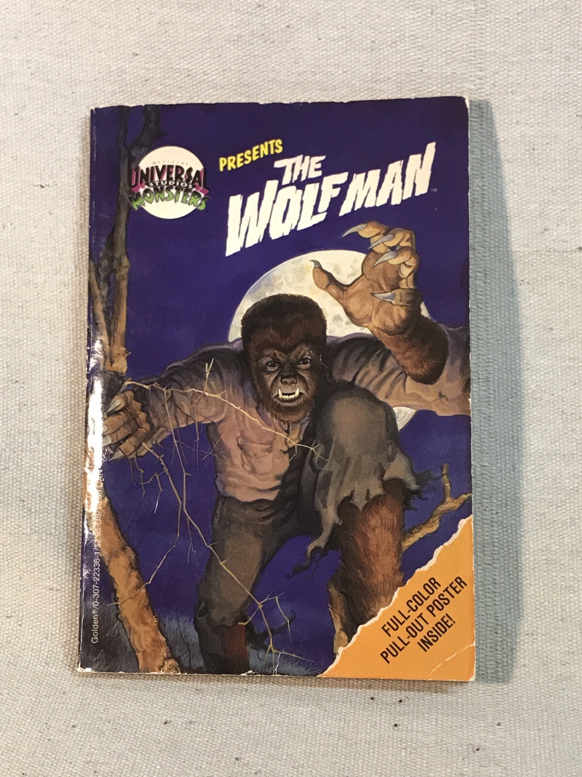 1992 Universal Studios Monster Presents The Wolf Man Book With Poster ...