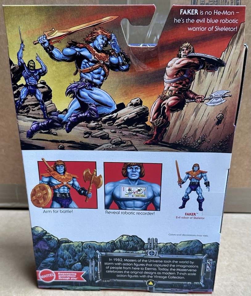 MOTU Masters of The Universe Masterverse Vintage Collection FAKER ...