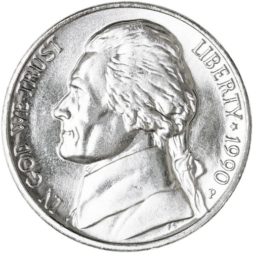 1990 P Jefferson Nickel 5c Coin from Mint Set | eBay