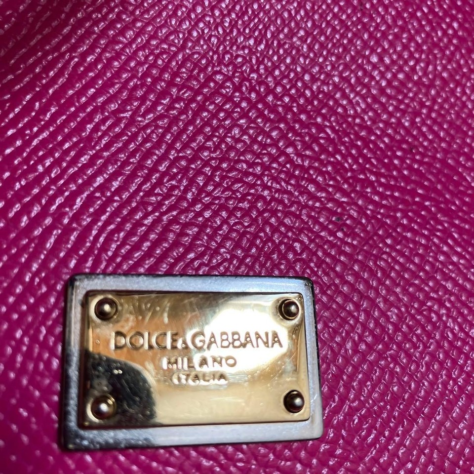 Dolce & Gabbana Women Sicily 2-Way Shoulder Hand Bag Bright pink ...