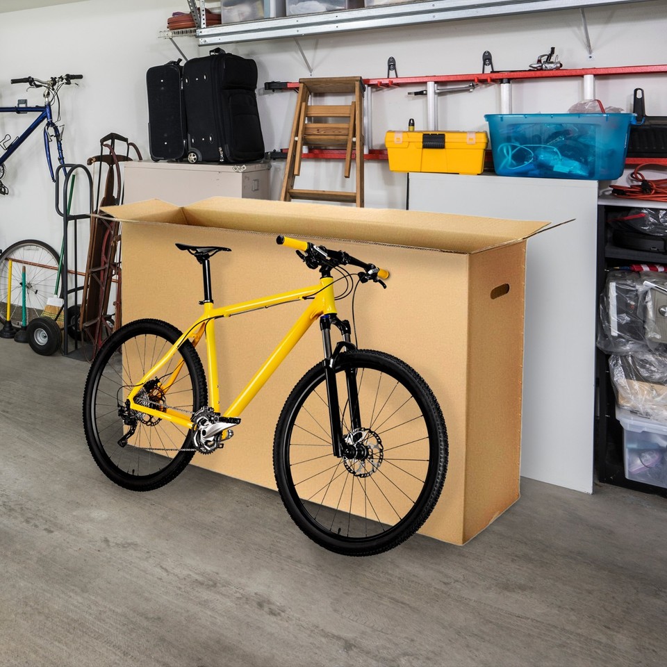 Large Bike Box Cardboard Double-Walled for Transport/Storage Bicycle ...