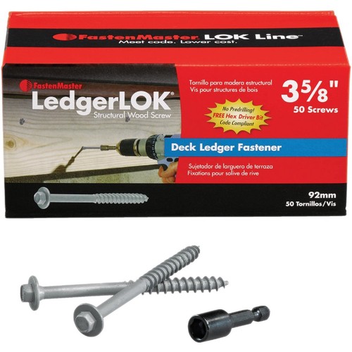 Ledgerlok 50pc 3-5/8" Ledgerlok FMLL358-50 Fastenmaster Ledgerlok ...