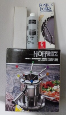 Hoffritz Deluxe Stainless Steel Fondue Set Orig + Additional Fondue ...