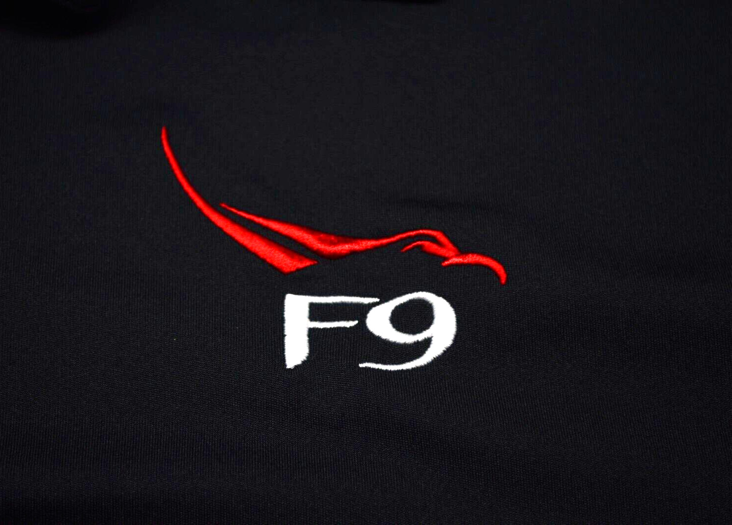 SpaceX Falcon 9 Rocket F9 Starlink black polo shirt m… - Gem