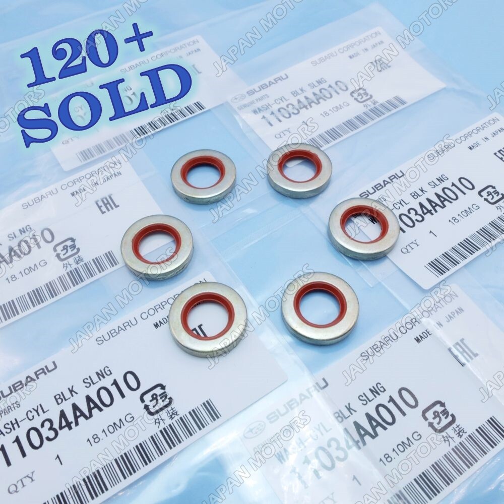 GENUINE OEM 90-18 Subaru Engine Crankshaft Main Bearing Cap Washer ...