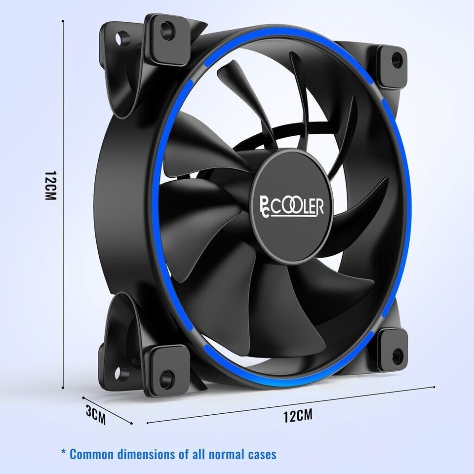 RGB PC Computer Case Game Cooling Fans Silient Air Cooler Fans 4-Pin ...