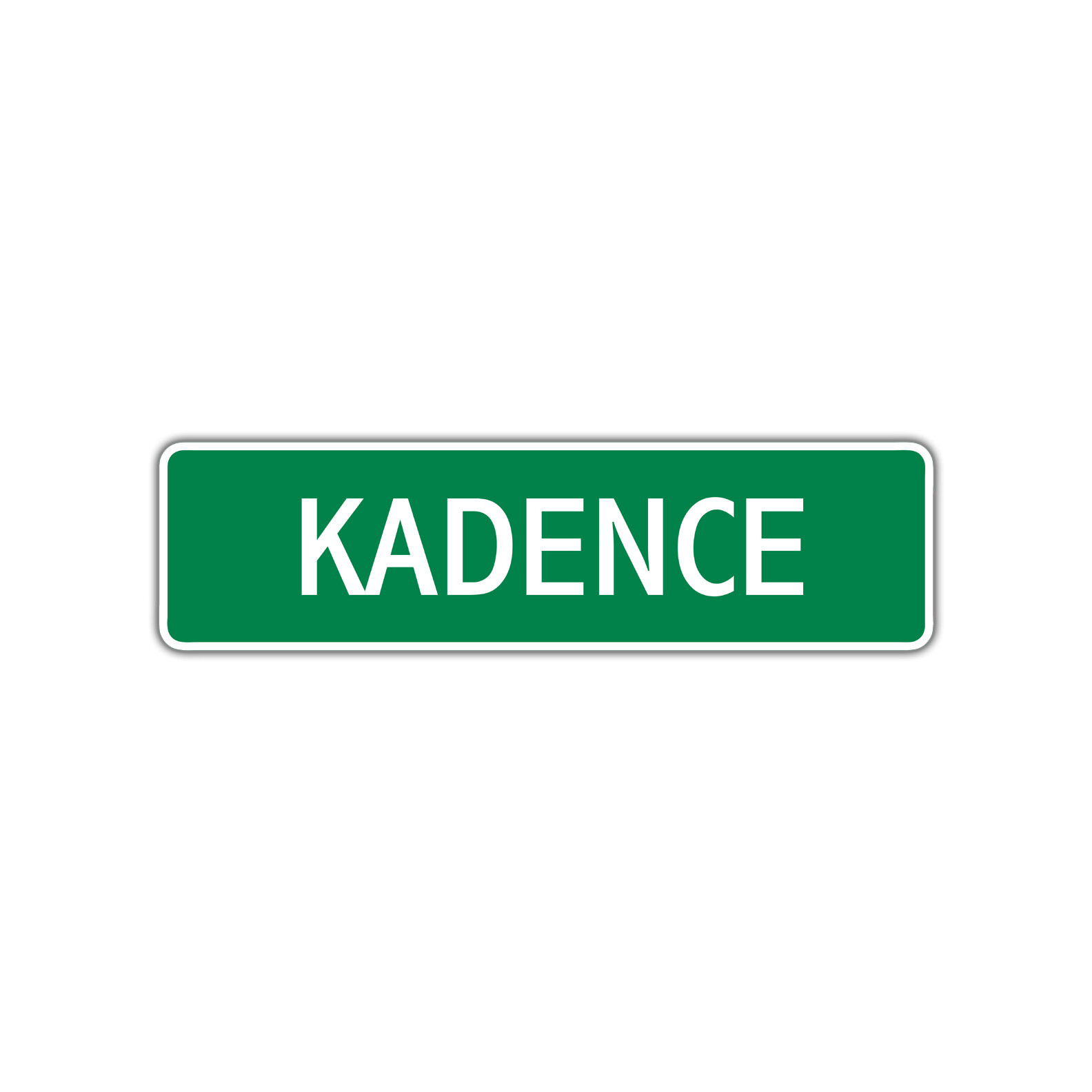 Kadence Girls Name Letter Printed Label Art Decor Novelty Aluminum ...
