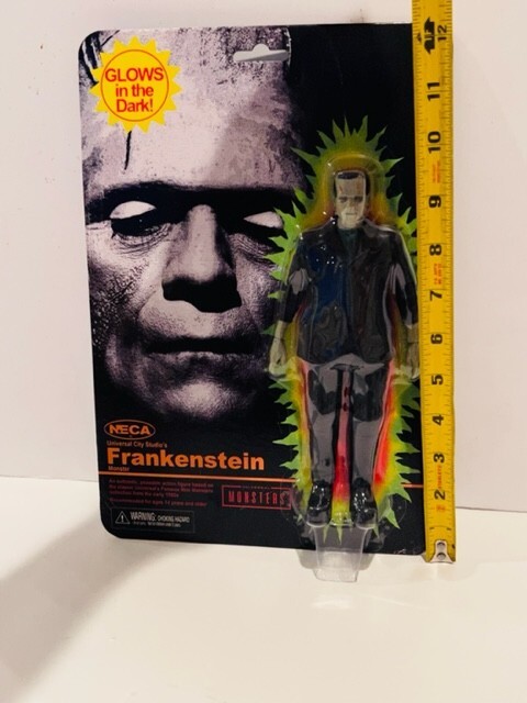 Neca Remco Universal Monsters Frankenstein Figure Glow Dark Boris ...