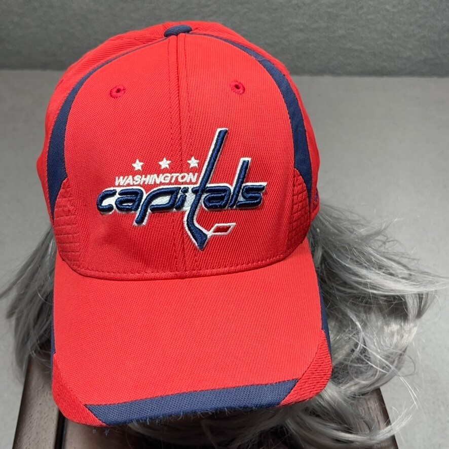 Washington Capitals Hat Cap Mens Large Fitted Red NHL Hockey Reebok ...